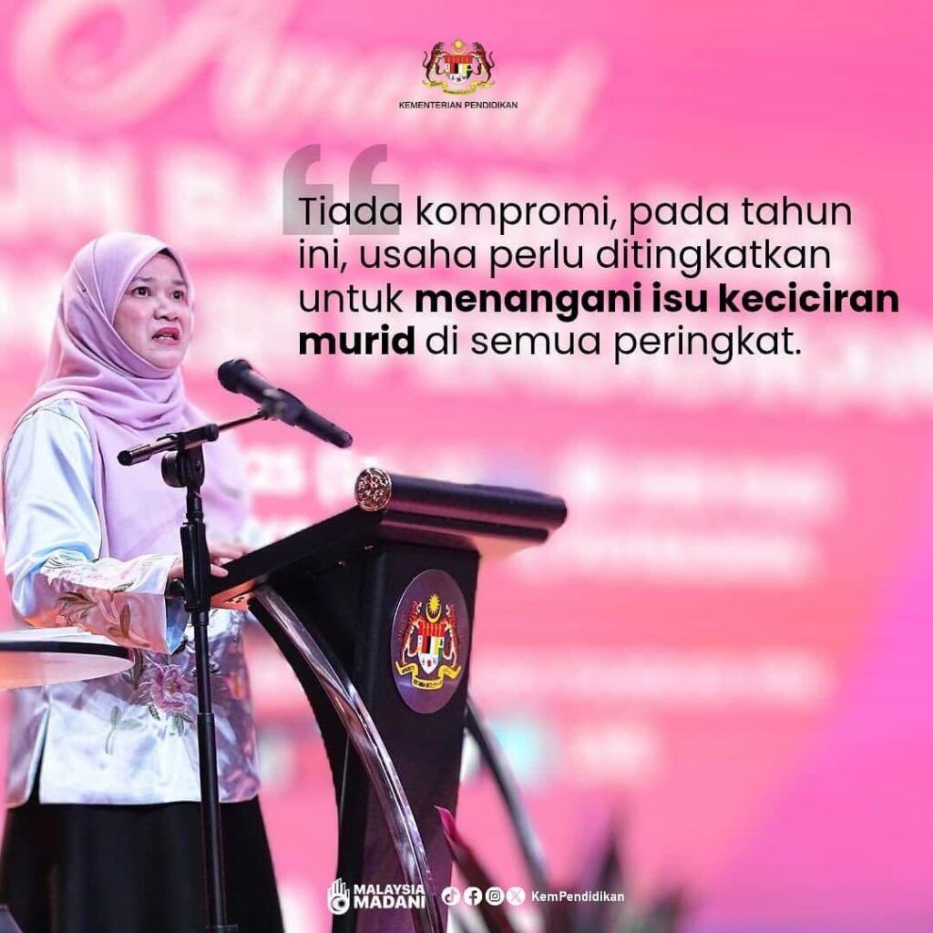 Isu keciciran murid di semua peringkat antara fokus utama KPM 2025 - Fadhlina - JENDELA MADANI